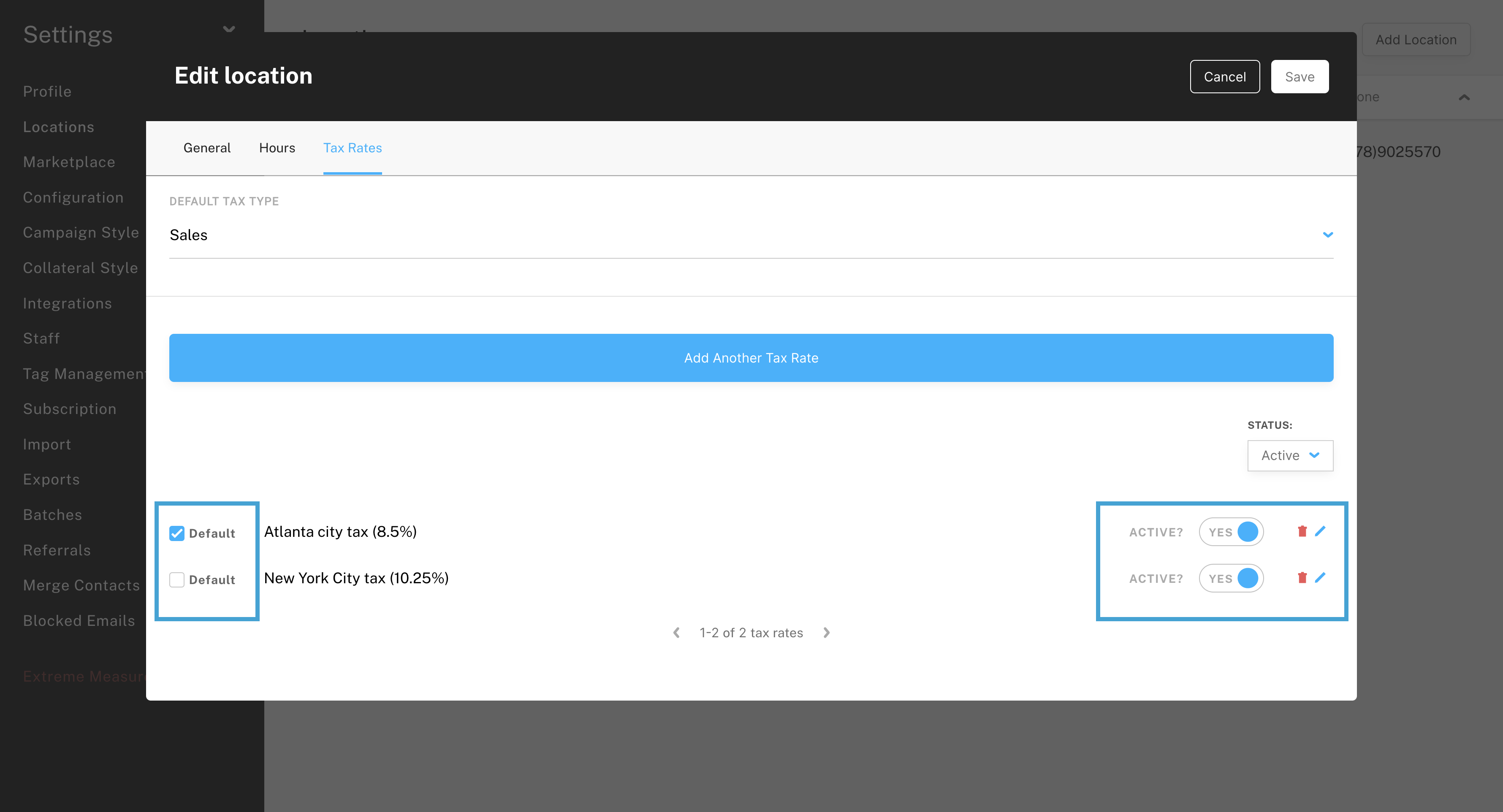 Control your Account Defaults